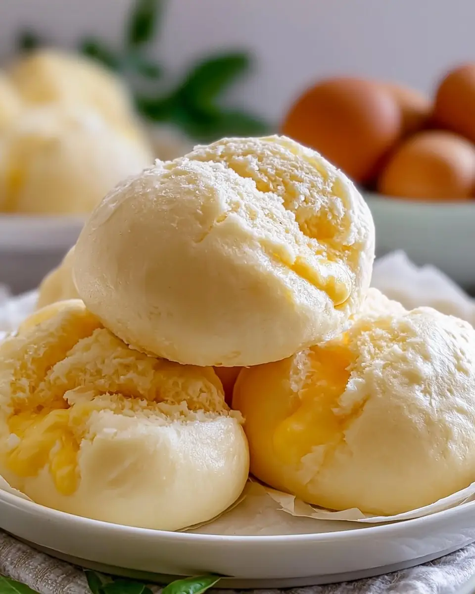 Healthy Custard-Filled Fluffy Bao Buns - Bensrecipes