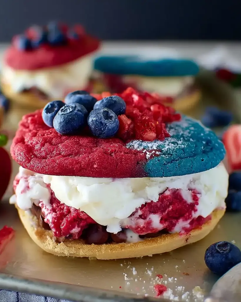 Best Delicious Red, White & Blue Ice Cream Sandwiches For Summer Fun ...