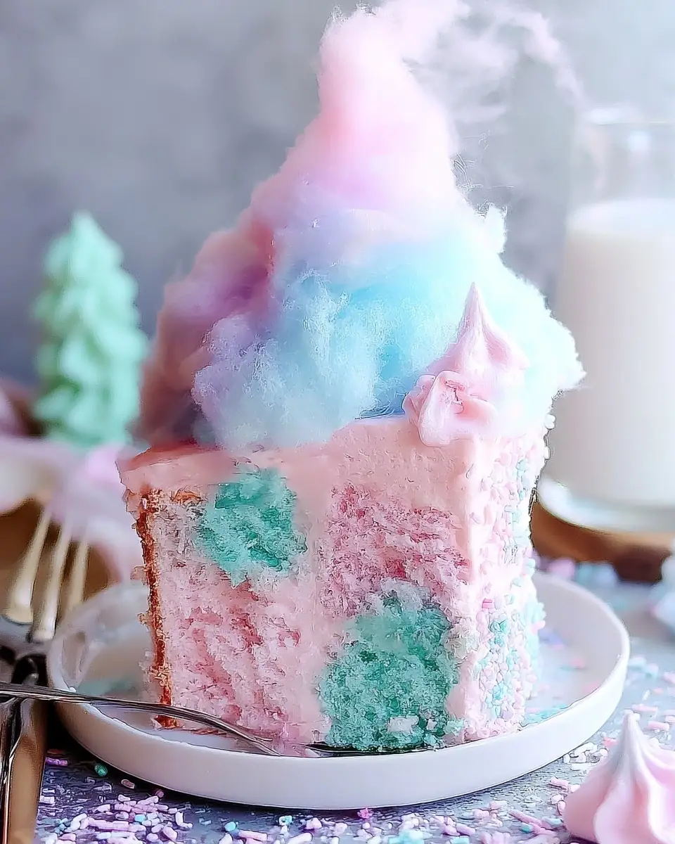 Quick Delightful Fluffy Cotton Candy Cake: Easy Recipe For Fun Treats ...