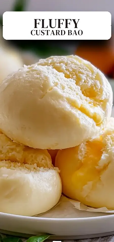 Healthy Custard-Filled Fluffy Bao Buns - Bensrecipes