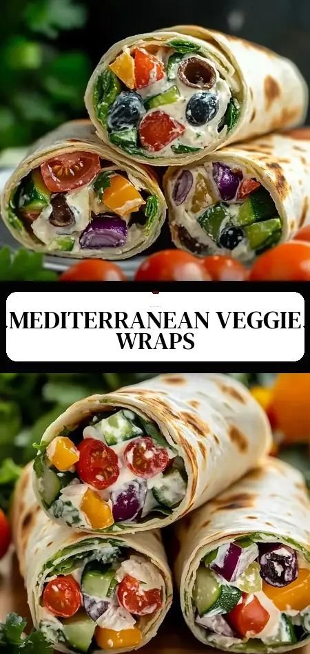 Quick & Easy Mediterranean Veggie Wraps For Flavor Lovers - Bensrecipes