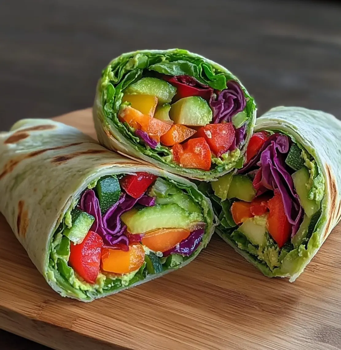Dr. Seuss Rainbow Veggie Wraps - Bensrecipes
