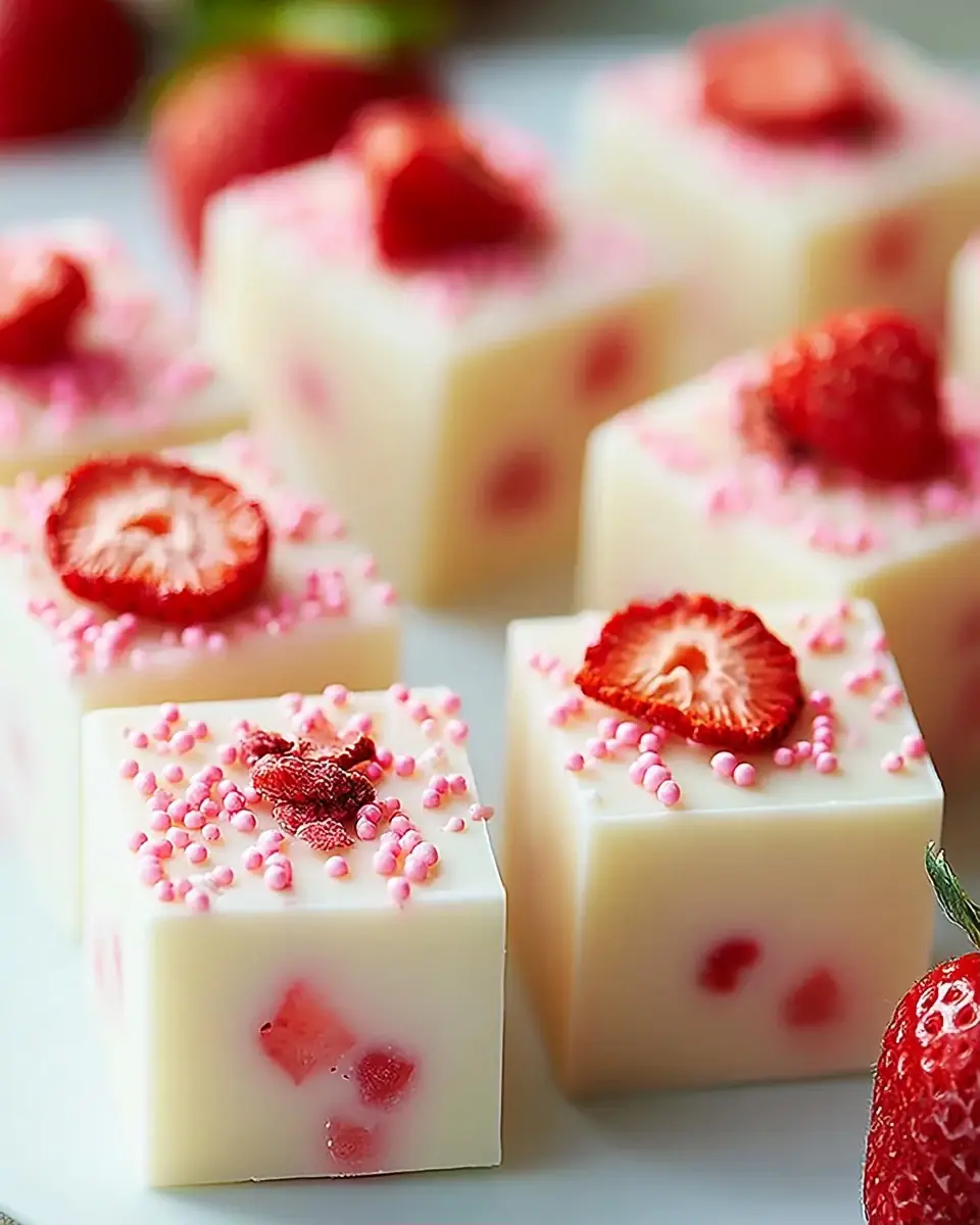 Easy Strawberry Delight Valentine Fudge - Bensrecipes