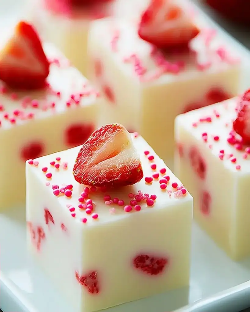 Easy Strawberry Delight Valentine Fudge - Bensrecipes