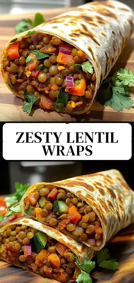 Spicy Lentil Veggie Wrap - Bensrecipes